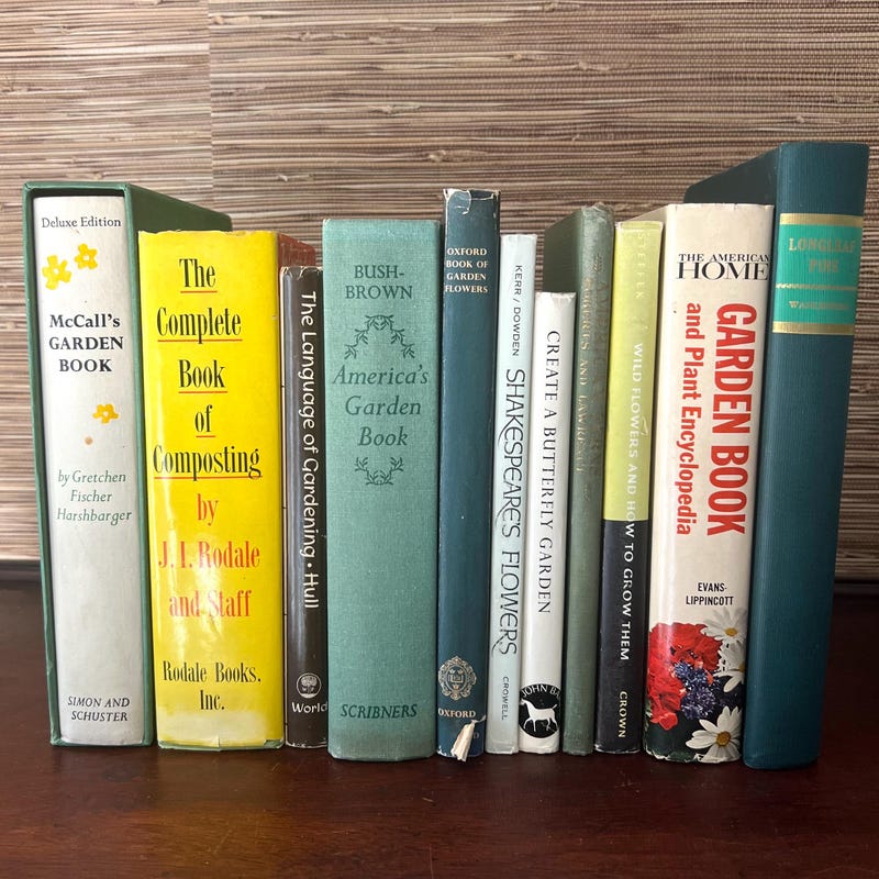 Vintage Garden Book - Etsy