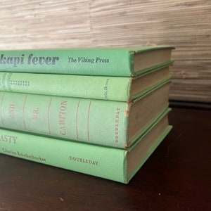 Vintage Mint Green Books Colorful Home Decor Accent - Etsy