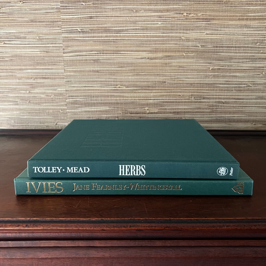 Vintage Green Gardening Coffee Table Books - Etsy