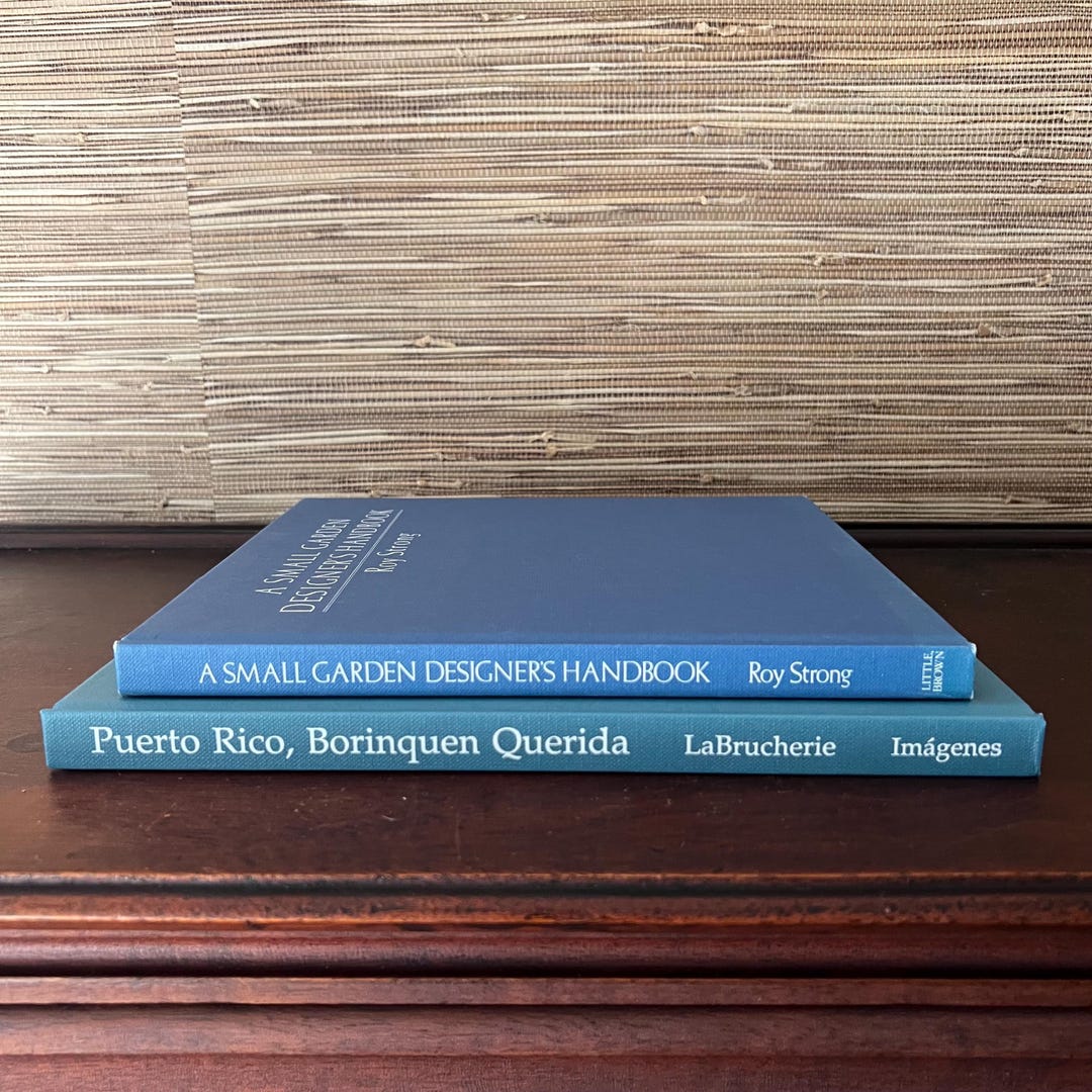 Vintage Cerulean Blue Coffee Table Books | Authentic Oversized ...