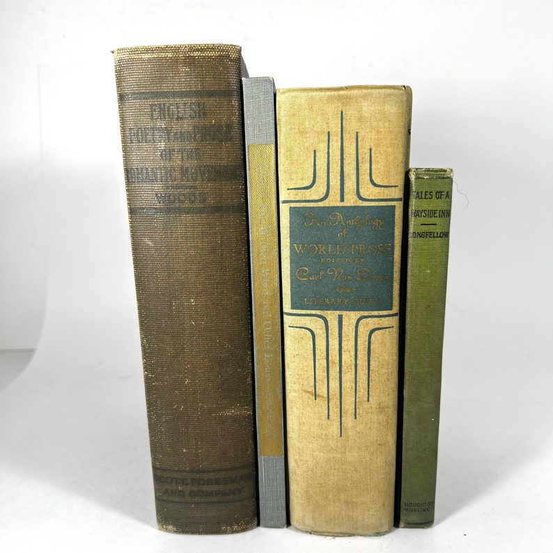 Small Stack of Faded and Weathered Blue Green Books - Etsy