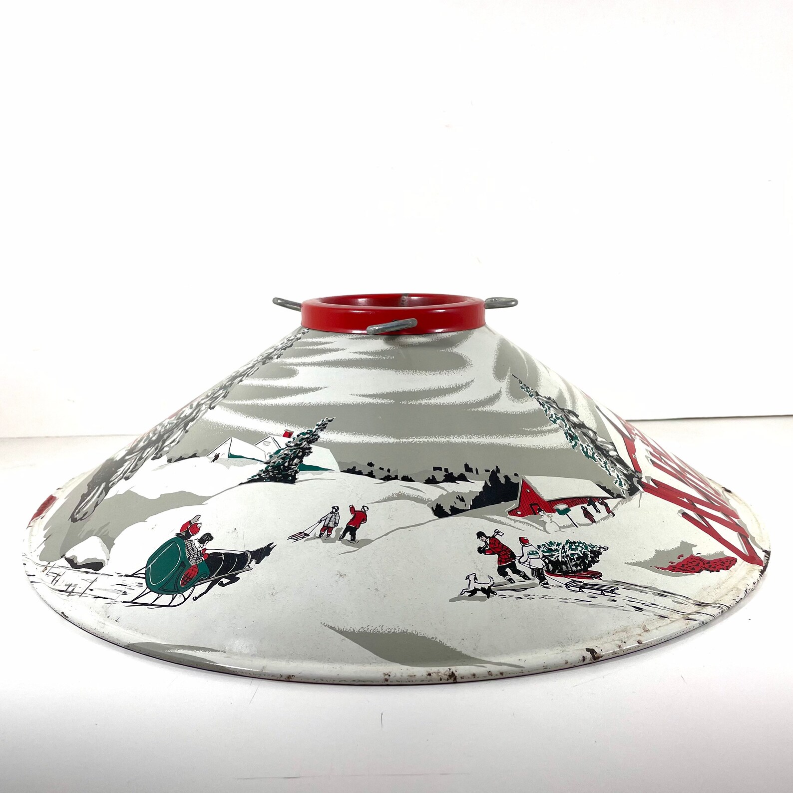 Coloramic Tin Litho Christmas Tree Stand With Original Box - Etsy