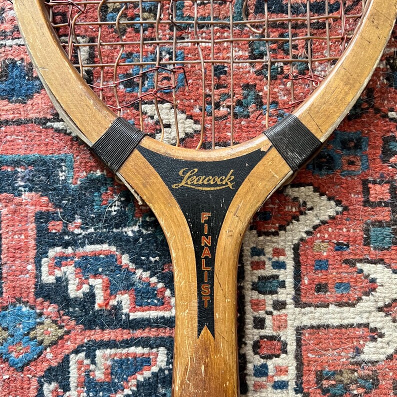 Antique Leacock Finalist Tennis Racket | Vintage Sporting Equipment ...