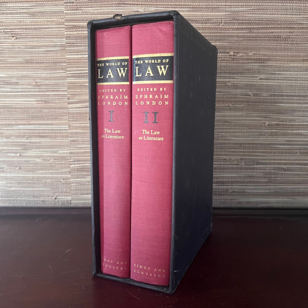 The World of Law Vintage Book Set Edited by Ephraim London Law ...
