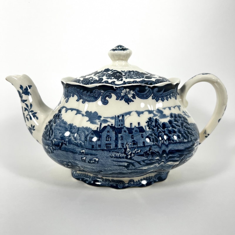 Blue Teapot - Etsy