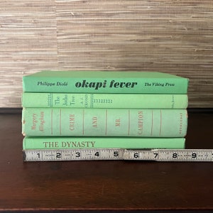 Vintage Mint Green Books Colorful Home Decor Accent - Etsy