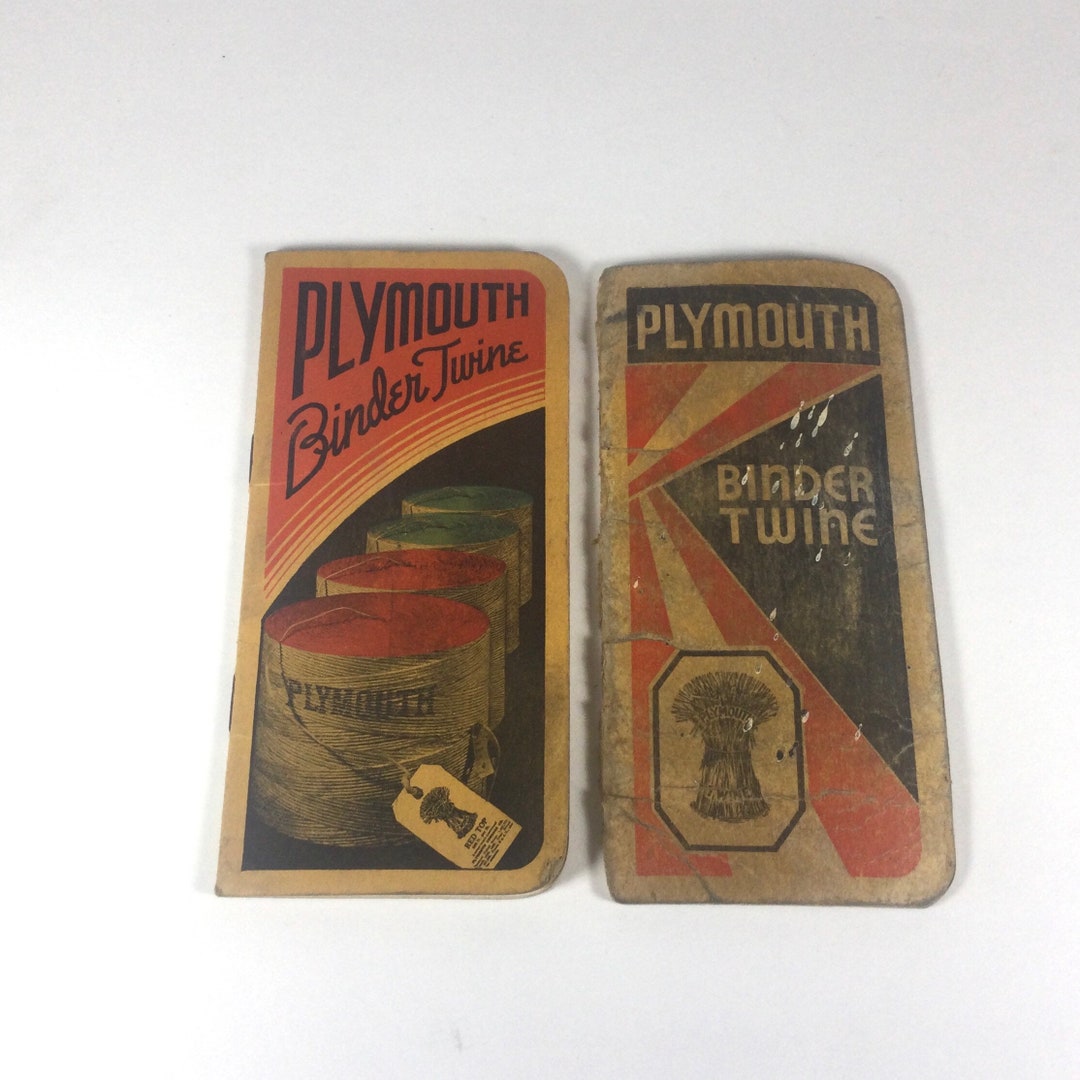 Vintage 1930s Plymouth Binder Twine Graph Notebooks | Retro Ephemera ...