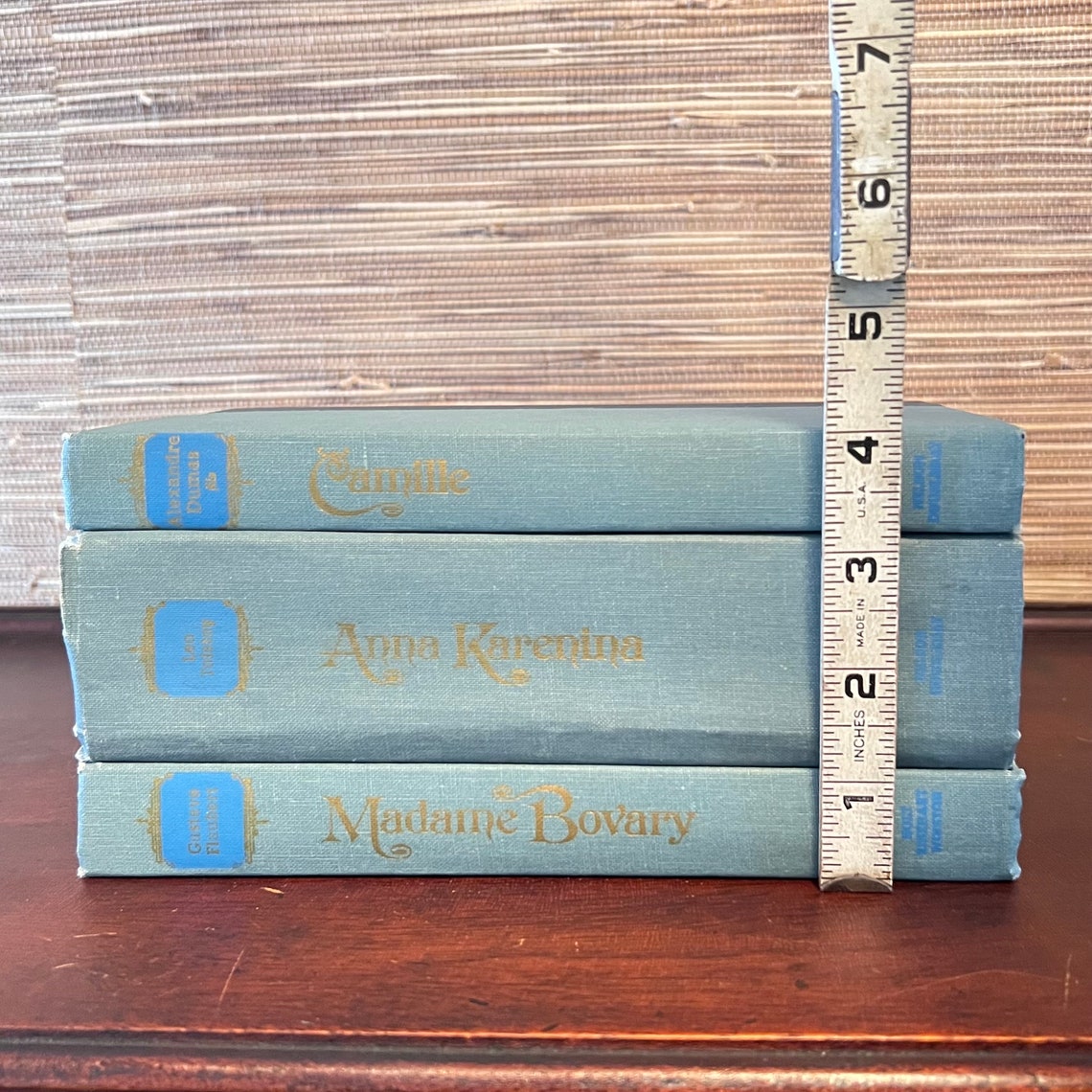 Stack of Vintage Light Blue Books | Colorful Home Decor Accent | Anna ...