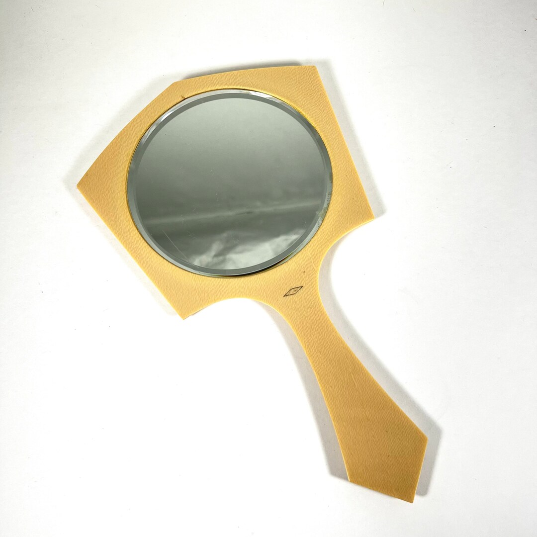 Vintage Art Deco Celluloid Hand Mirror by Tuskeloid Retro Glamour ...