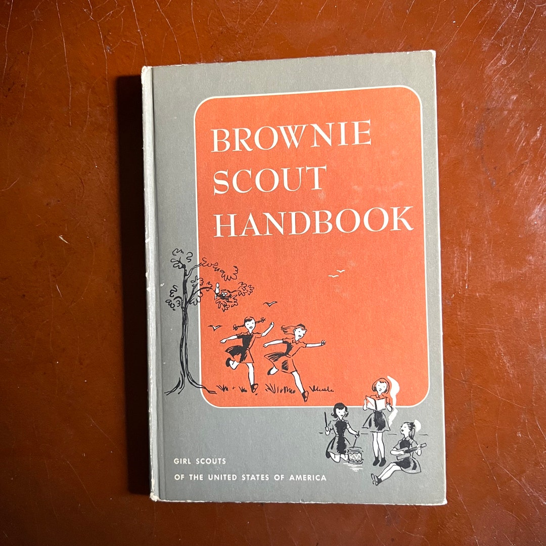 Vintage 1955 Brownie Scout Handbook | Retro Illustrated Guide Book ...
