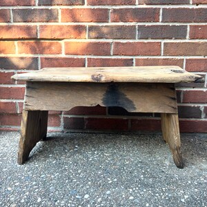 Antique Farrier’s Stool or Small Rustic Wood Bench | Vintage Farmhouse ...