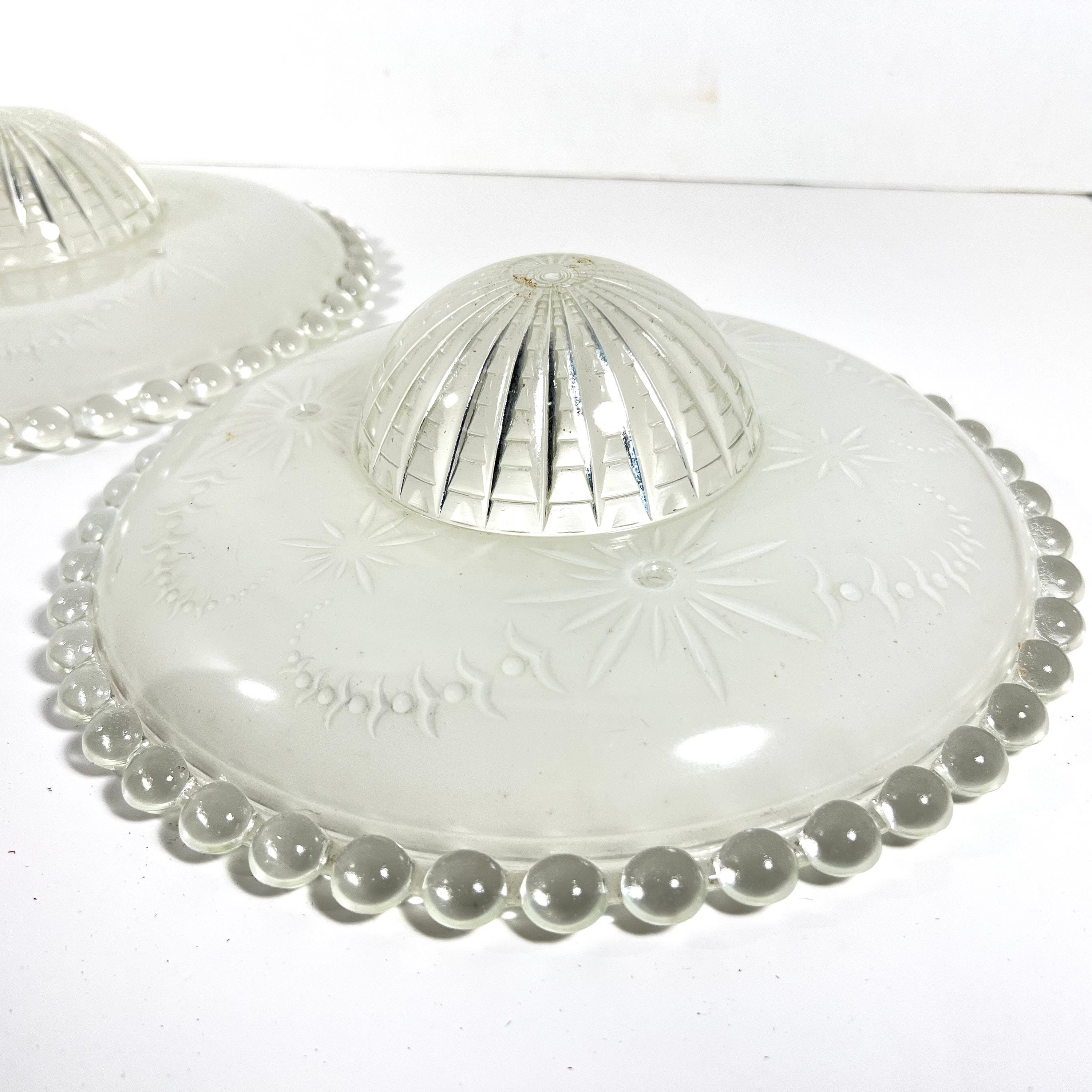 Vintage Atomic Glass Ceiling Shade