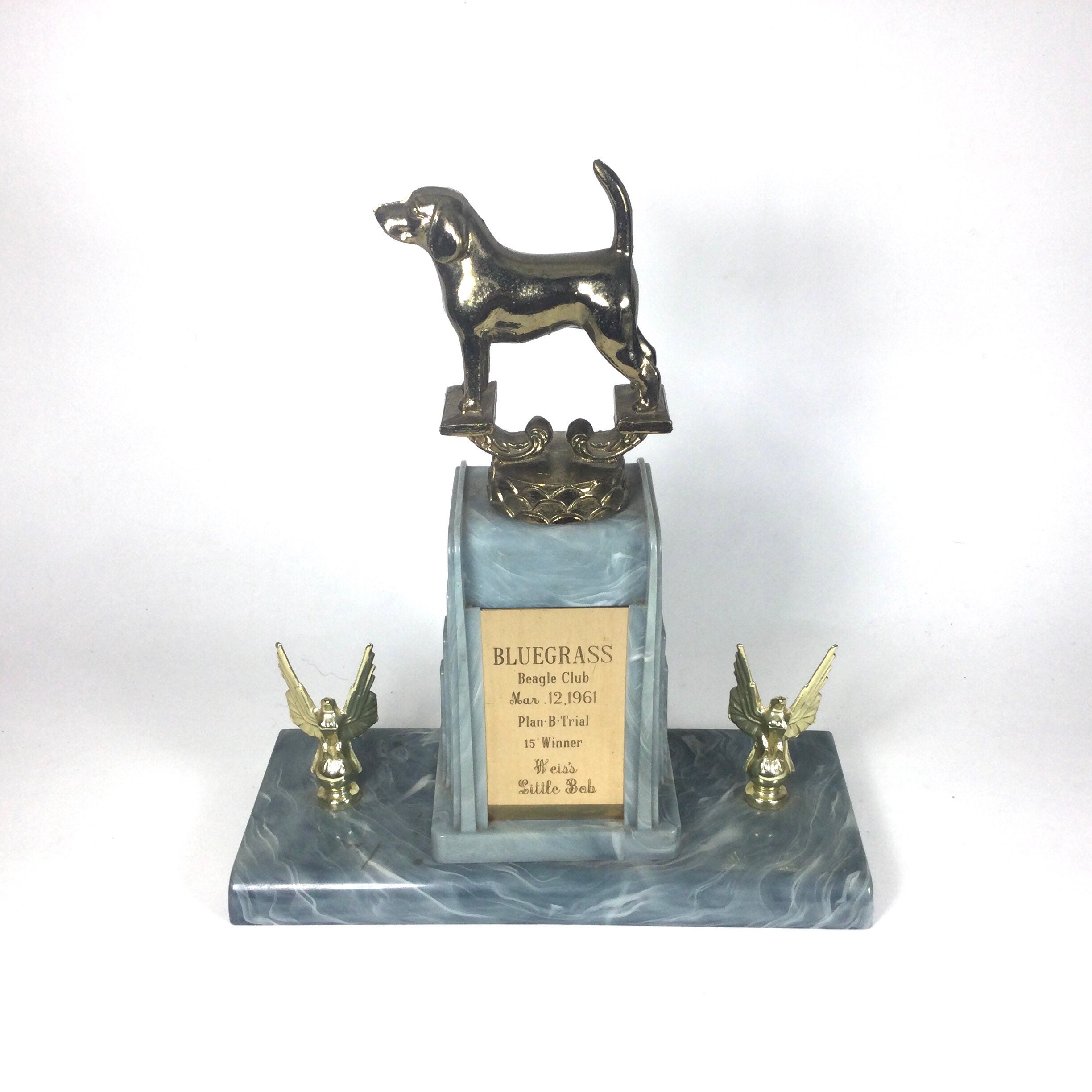 Vintage 1961 Beagle Dog Trophy Made by Dodge Inc. Trophies | Etsy