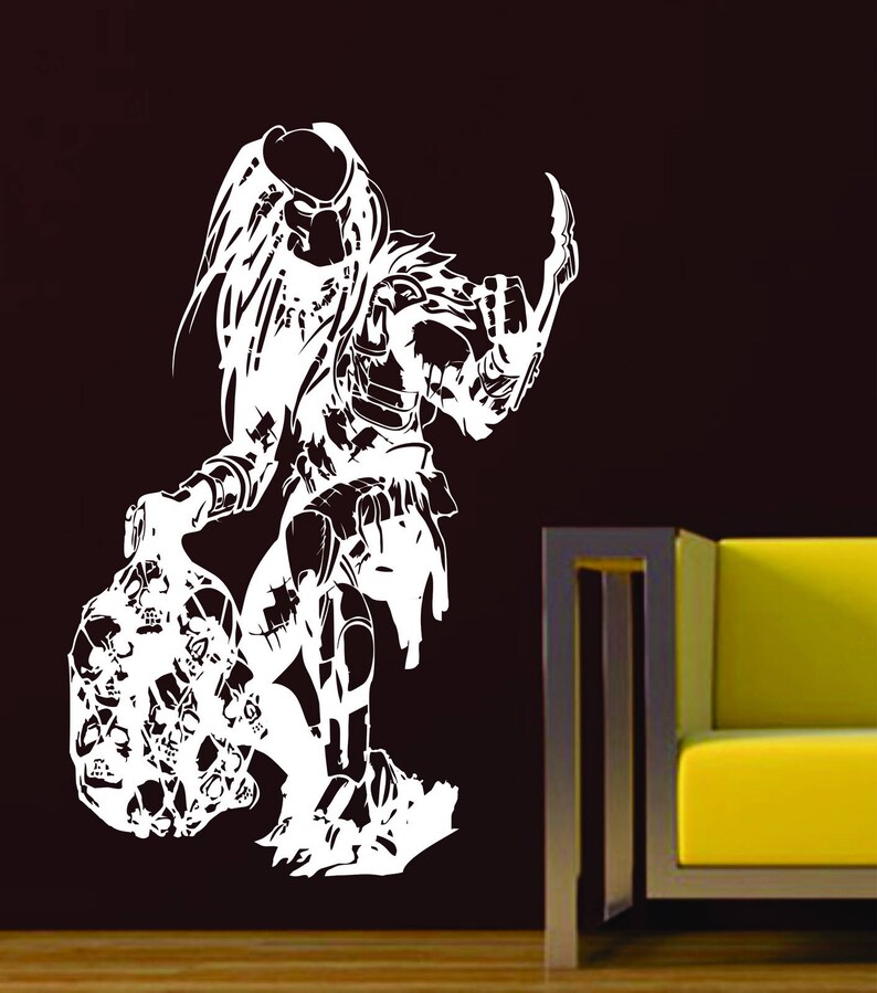 Predator Skulls Movie Wall Art Stickers Decals Vinyl Aliens vs | Etsy