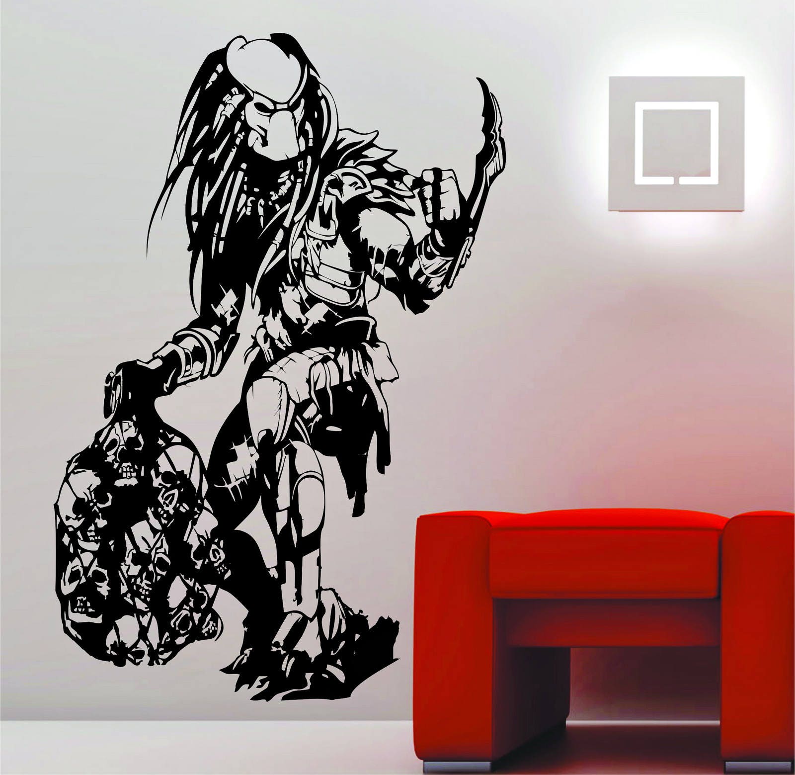 Predator Skulls Movie Wall Art Stickers Decals Vinyl Aliens vs | Etsy