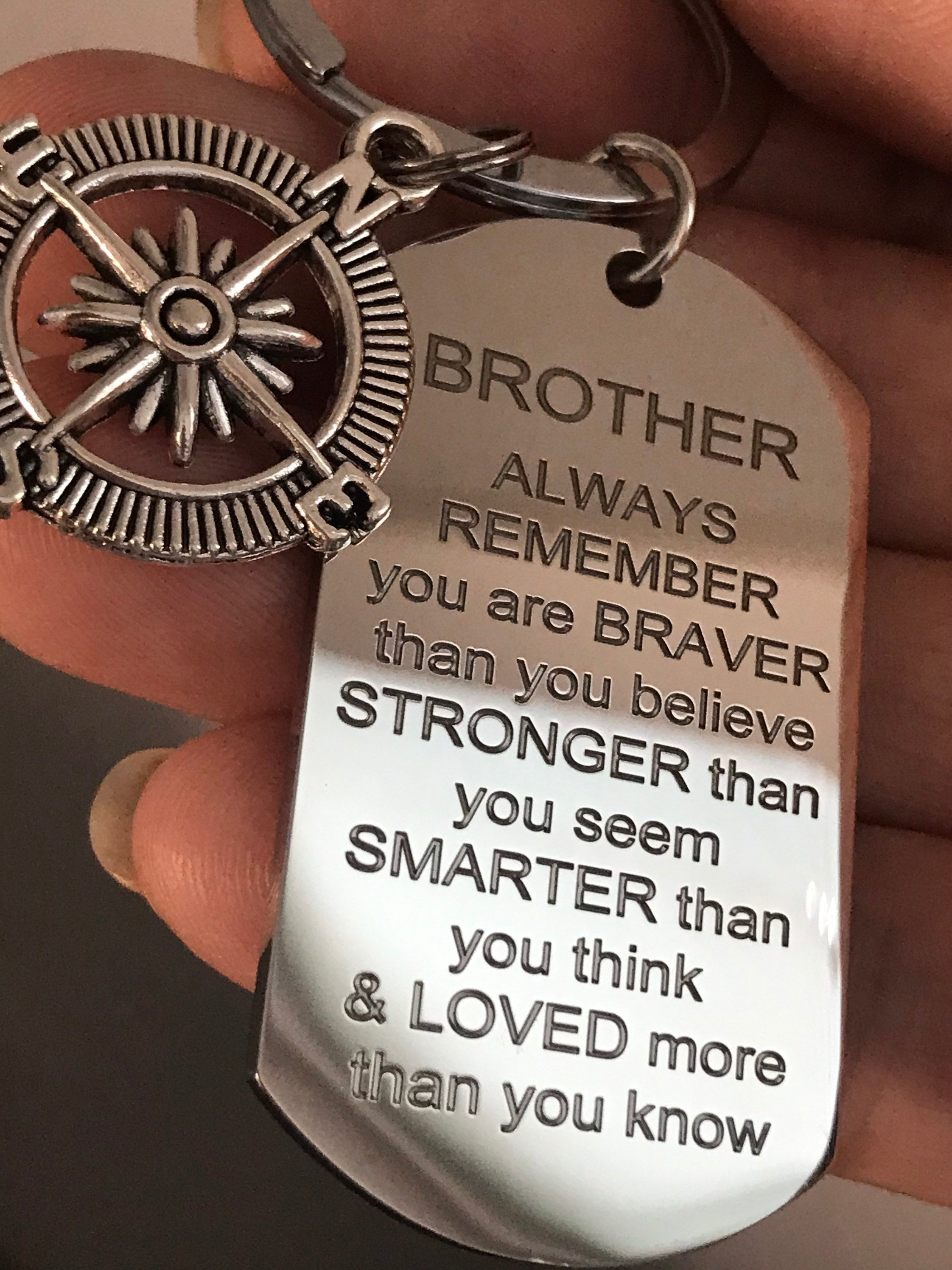 Keychain Gift for Brother Personalized Best Brother Keychain - Etsy Canada