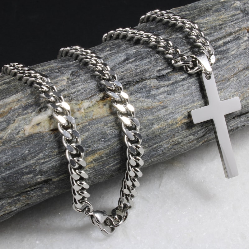 Stainless Steel Cross for Necklace - Etsy
