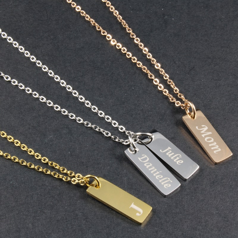 Engraved Necklace - Etsy