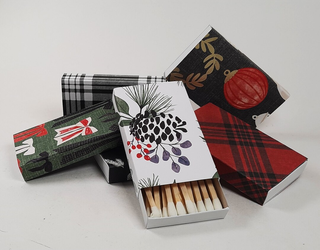 Decorative Matchboxes - Shabby Chic Christmas Collection - Set of 5 or ...