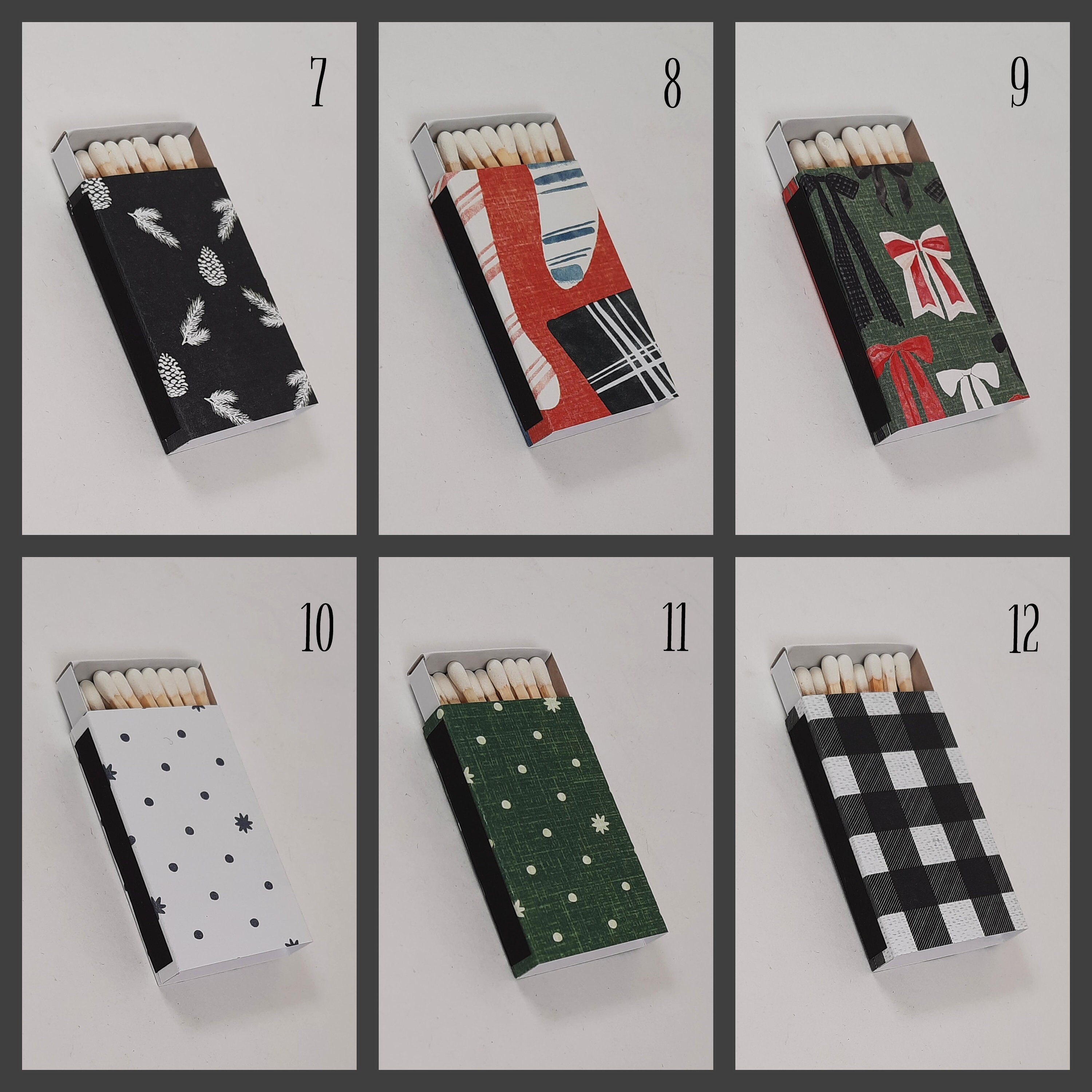 Decorative Matchboxes - Shabby Chic Christmas Collection - Set of 5 or ...