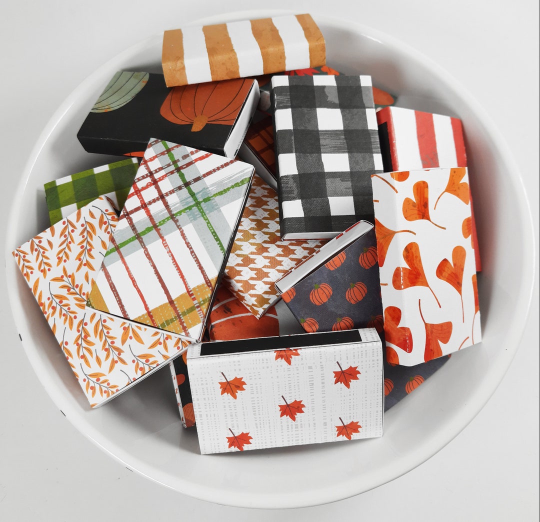 Decorative Matchboxes - Fall Collection - Set of 5 or 10 - Etsy