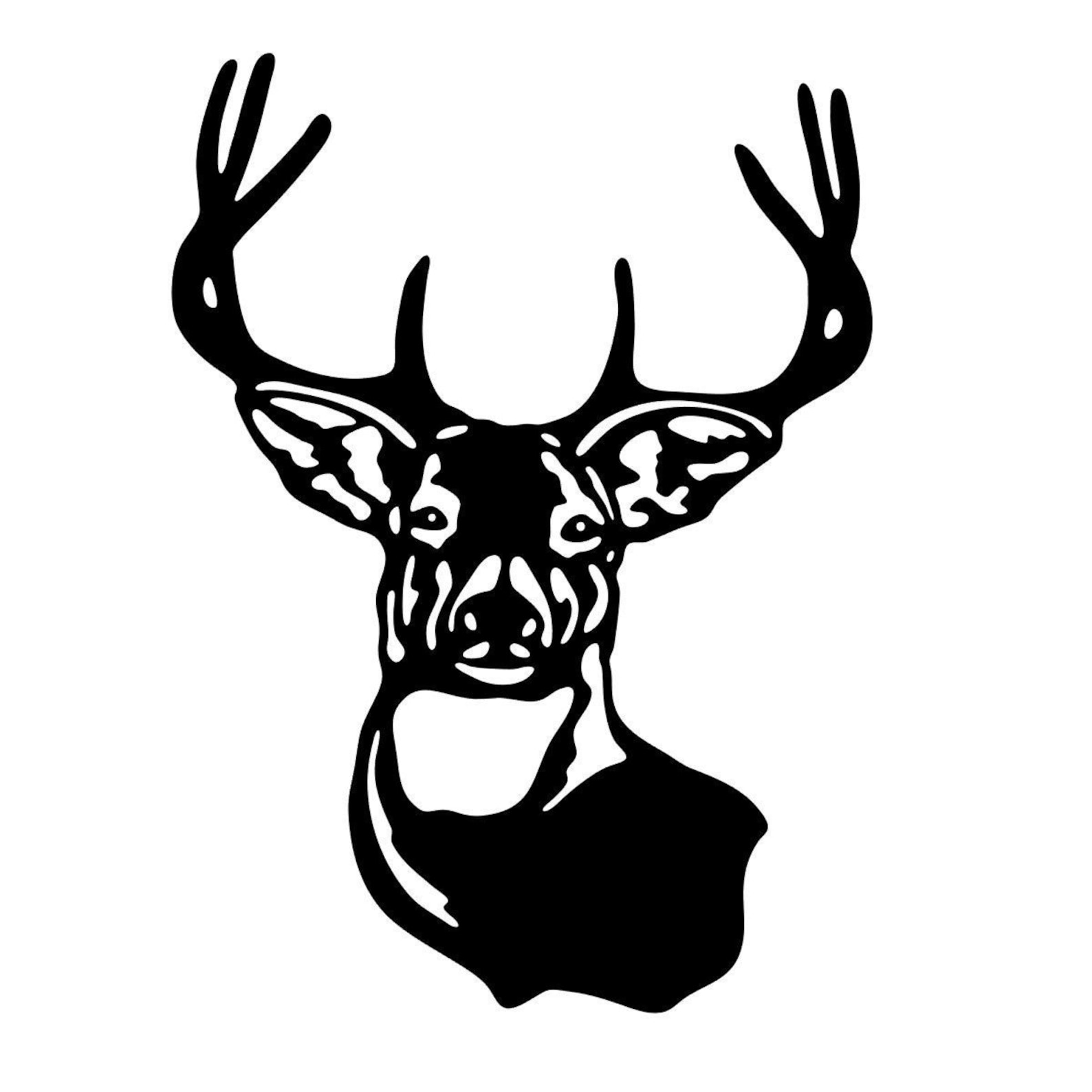 Deer Head Dxf Cut File Svg Cut File for Circuit Dxf Files | Etsy UK