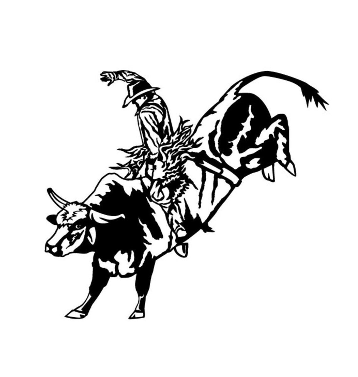 Bull Riding Dxf Rodeo Dxf Digital Cut Files for Plasma - Etsy Finland