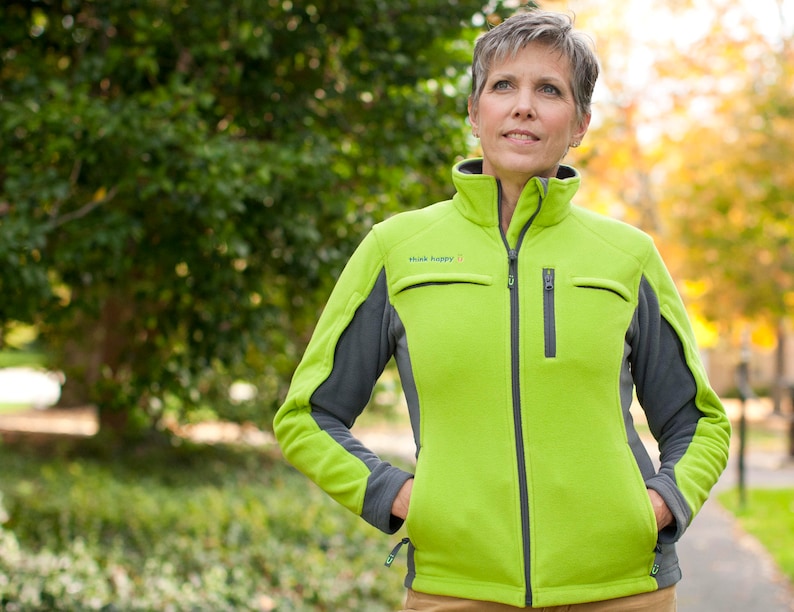 Cozy Fleece Chemotherapy Jacket - Women's GREEN - Chemo Cozy - Etsy