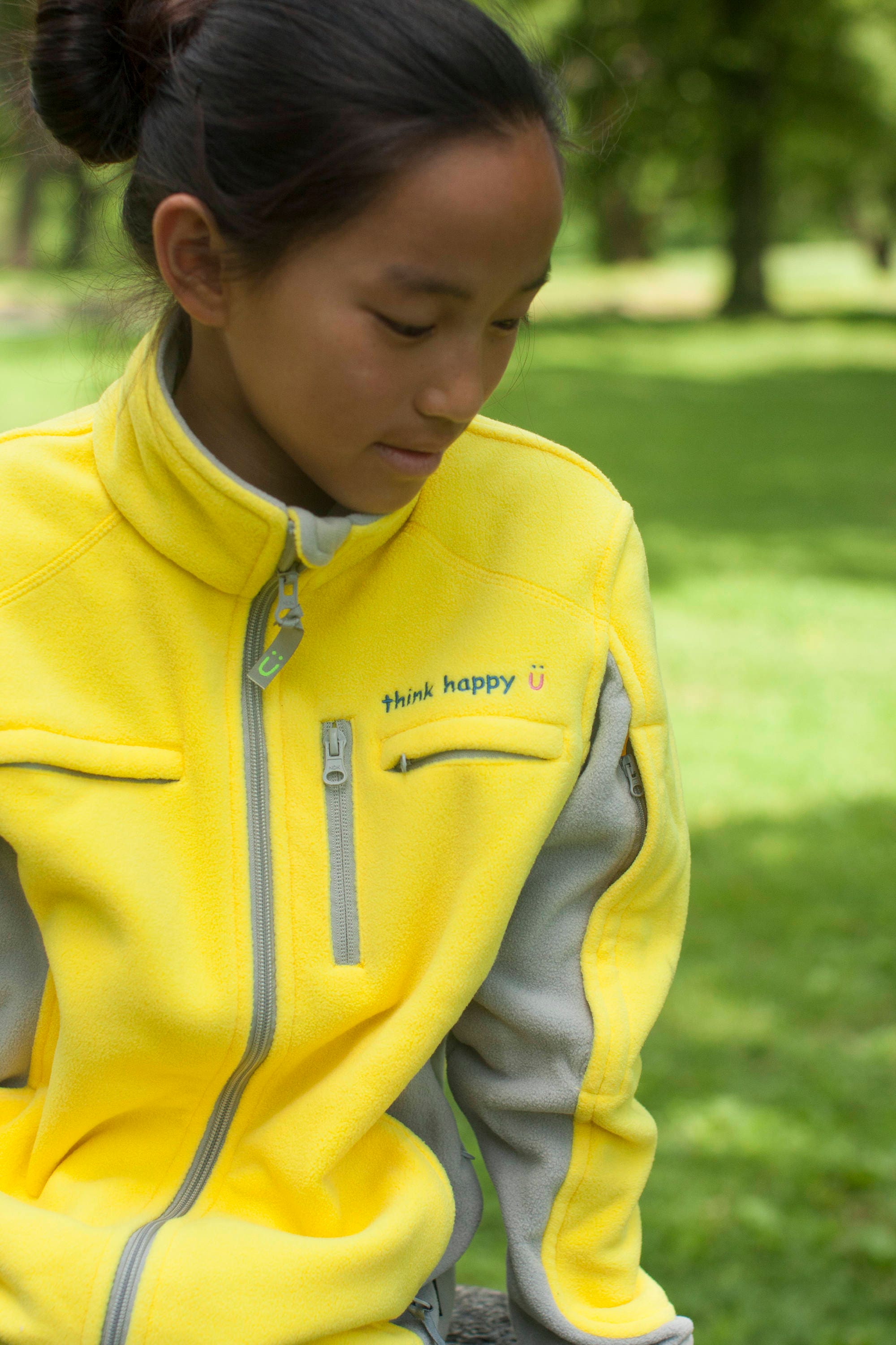 Girl's Cozy Fleece Chemotherapy Jacket - Yellow- Chemo Cozy - Etsy