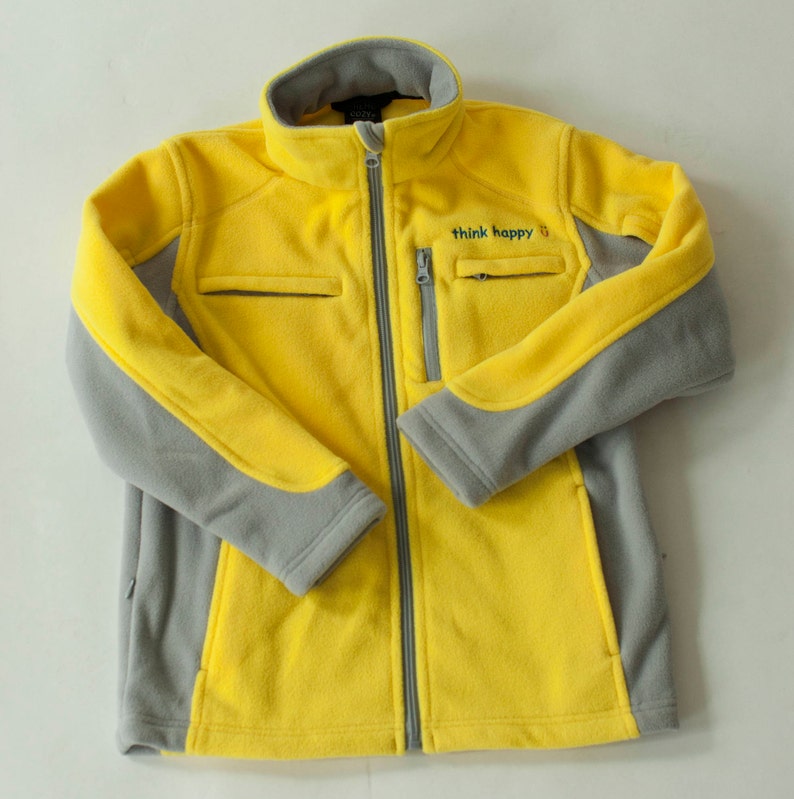 Boy's Cozy Fleece Chemotherapy Jacket - Yellow - Chemo Cozy - Etsy