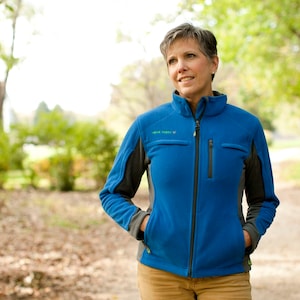 Cozy Fleece Chemotherapy Jacket - Women's BLUE - Chemo Cozy - Etsy