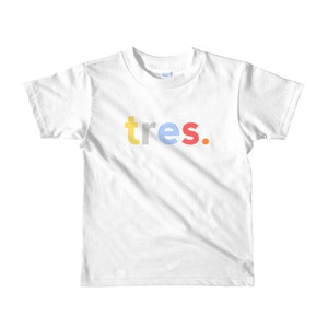 3rd Birthday Shirts for Boys 3 Tres Anos | Age Three Year Old Birthday ...