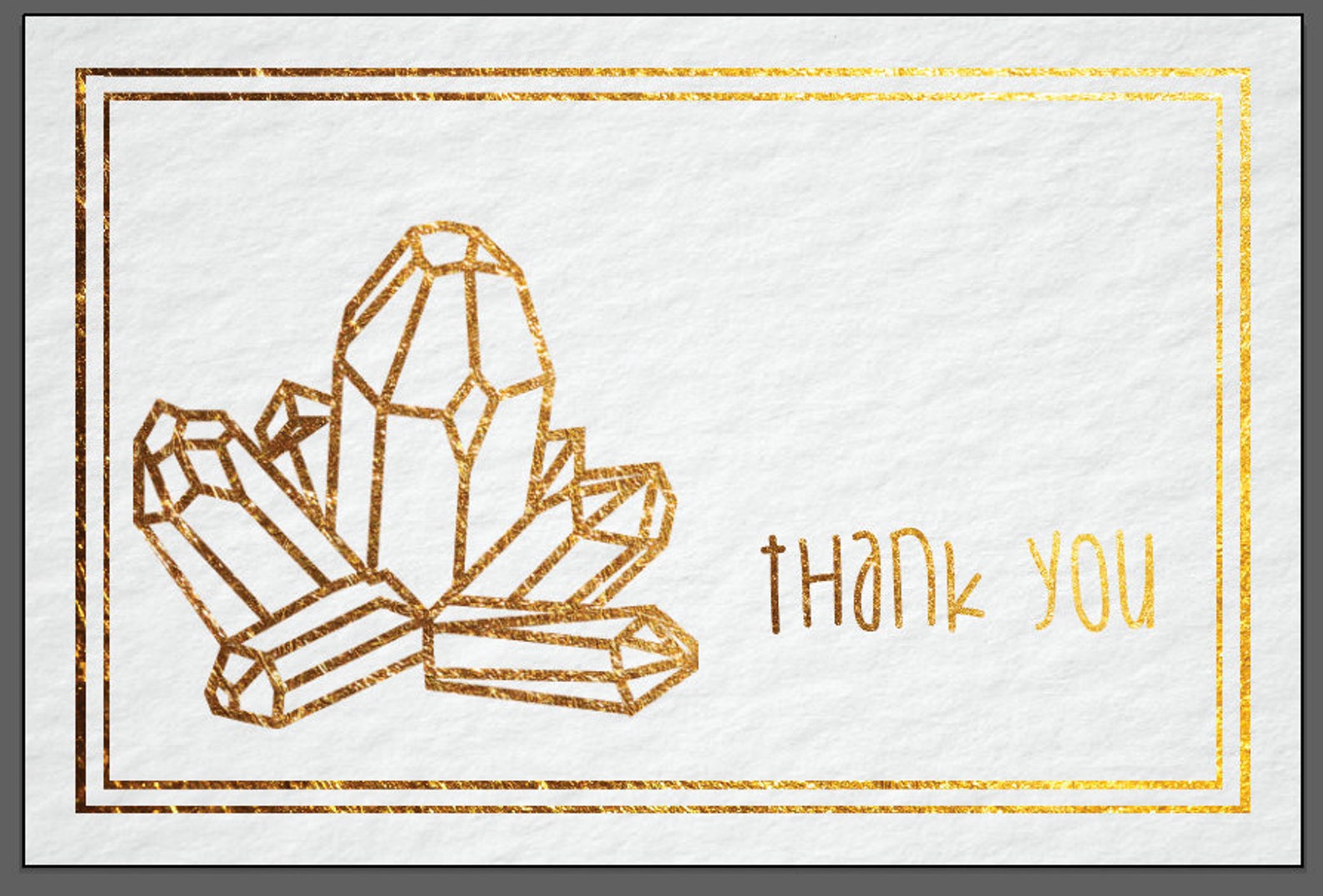 Thank You Card Crystals Instant Download - Etsy