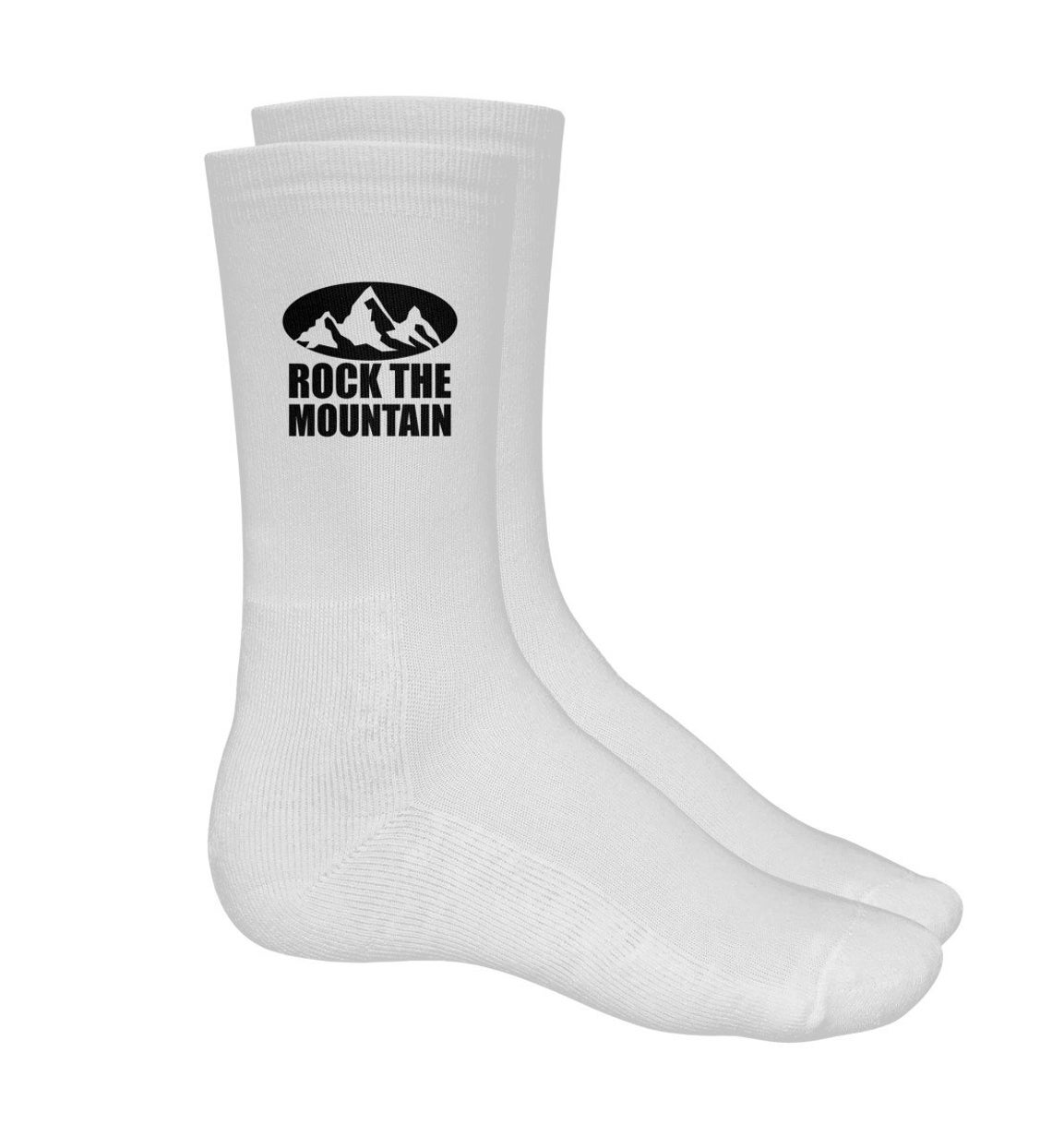 Rock the Mountain Socks Logo Socks - Etsy UK