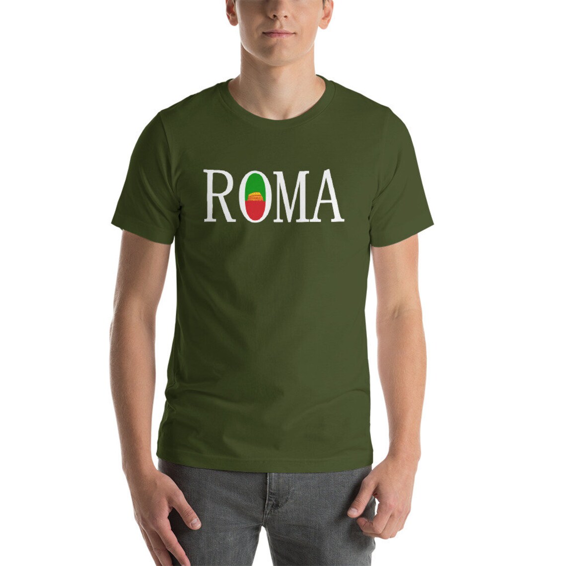 Rome Jersey Roma Italy Colosseum Souvenir Clothes Short-sleeve - Etsy ...