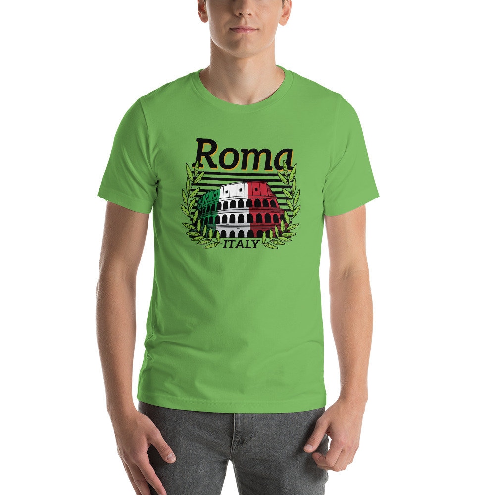 Rome T Shirt Roma Colosseum Italy Flag Clothing Short-sleeve Unisex T ...