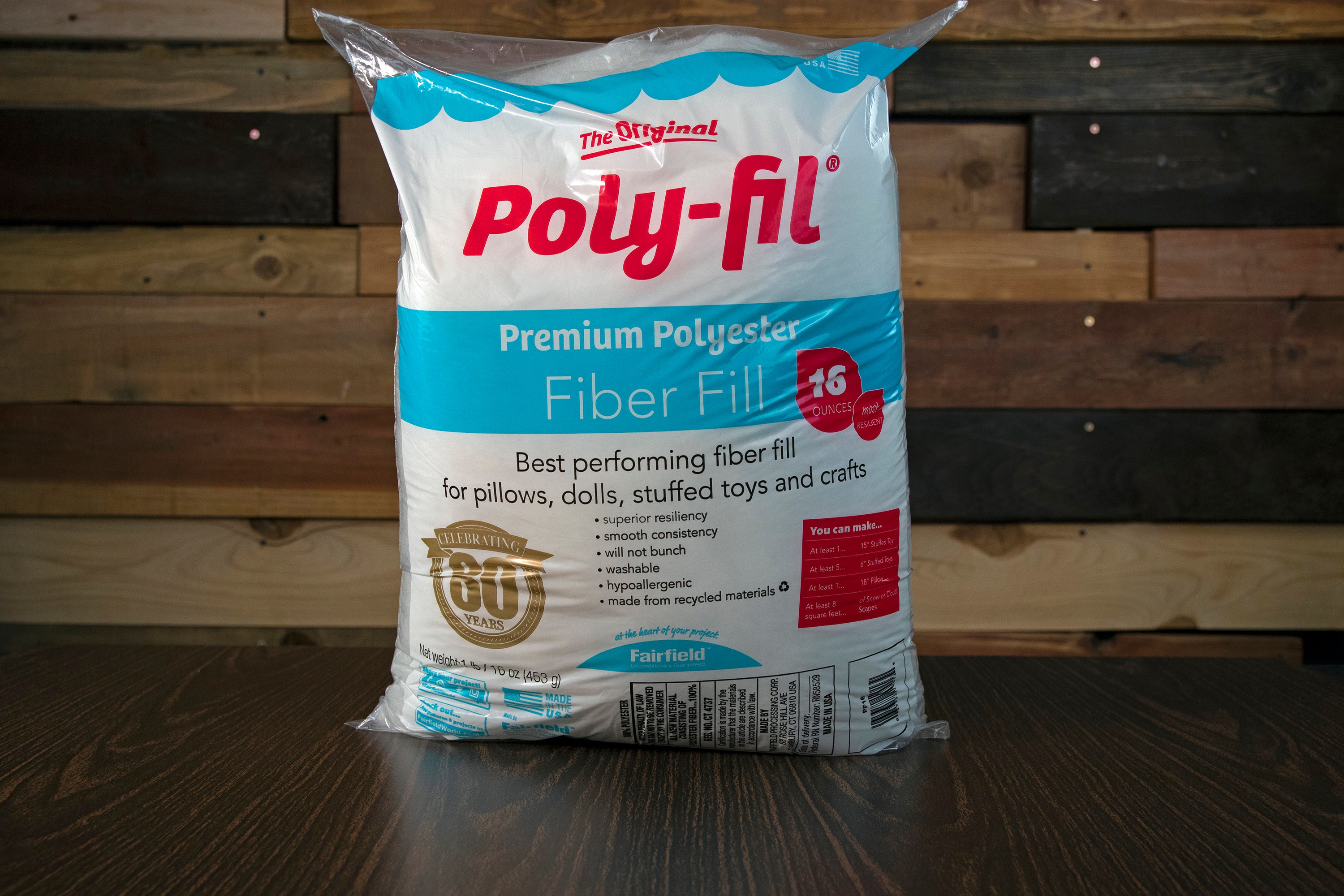 Poly-Fil Fiber Fill 16 Ounce Bag | Etsy