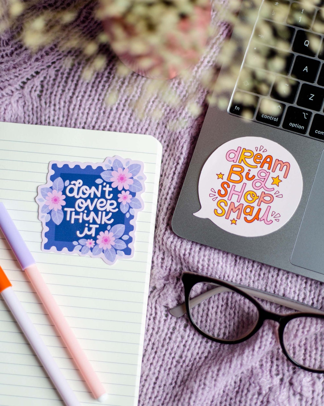 Dream Big, Shop Small - Illustrated Sticker | Laptop Decal | Eco ...