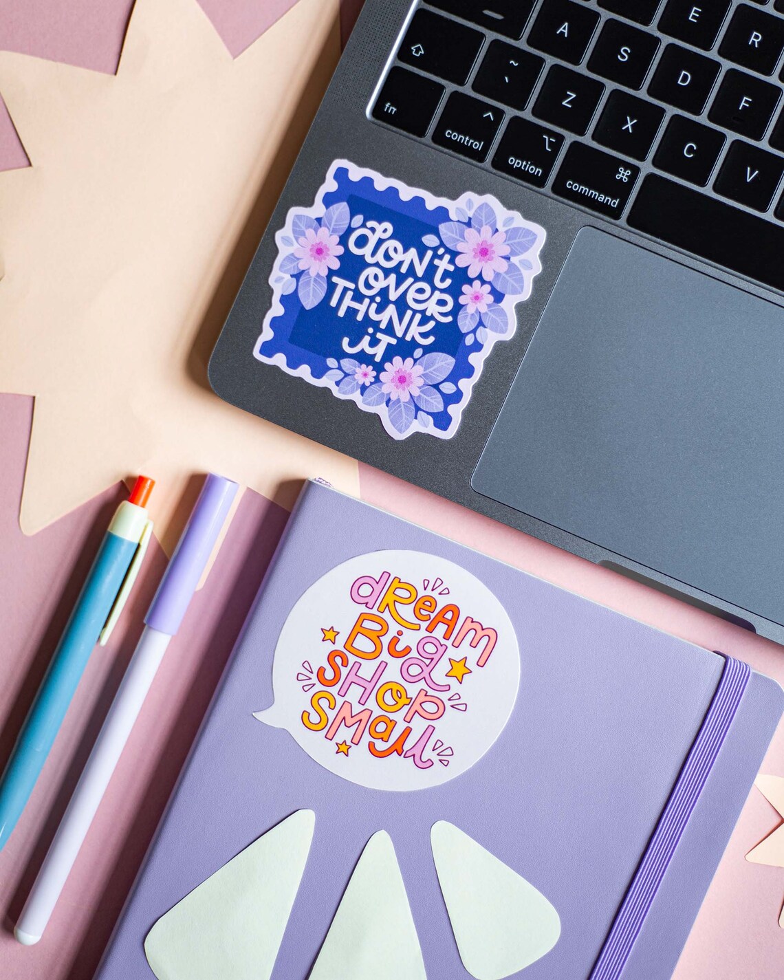 Dream Big Shop Small Illustrated Sticker Laptop Decal - Etsy