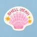 Shell Yeah Illustrated Seaside Sticker Gift From Cornwall Eco Friendly ...