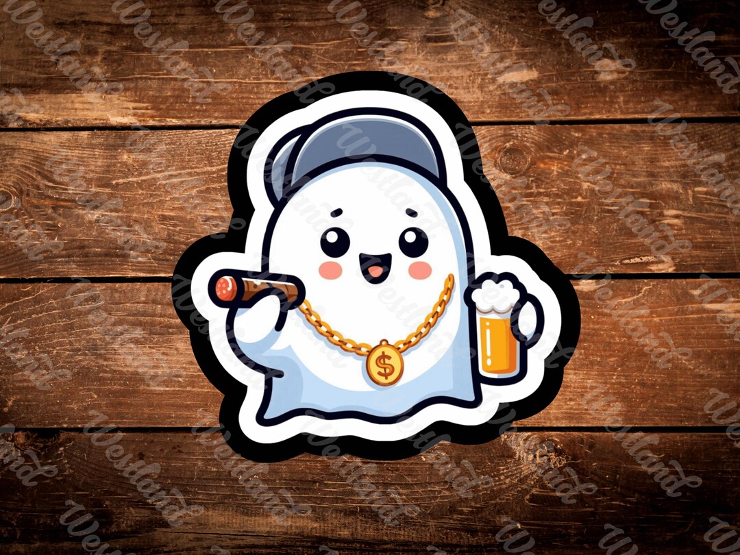 Sticker Cute Halloween Decor Funny Cute Ghost Sticker Cute Halloween ...
