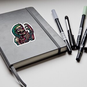 Zombie Scary Sticker Horror Zombie Decal for Drink Tumbler Zombie Decor ...