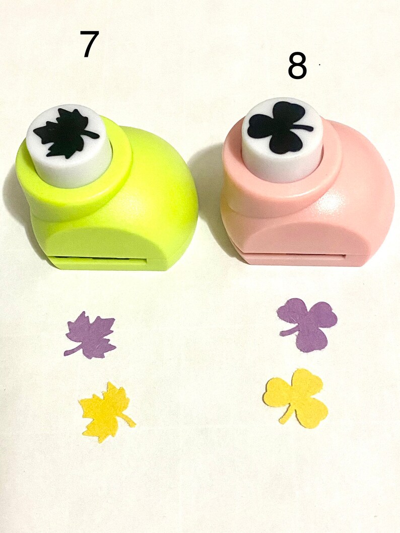 Punch Craft Paper Shapes Big Punches Mixed Colors DIY Craft | Etsy