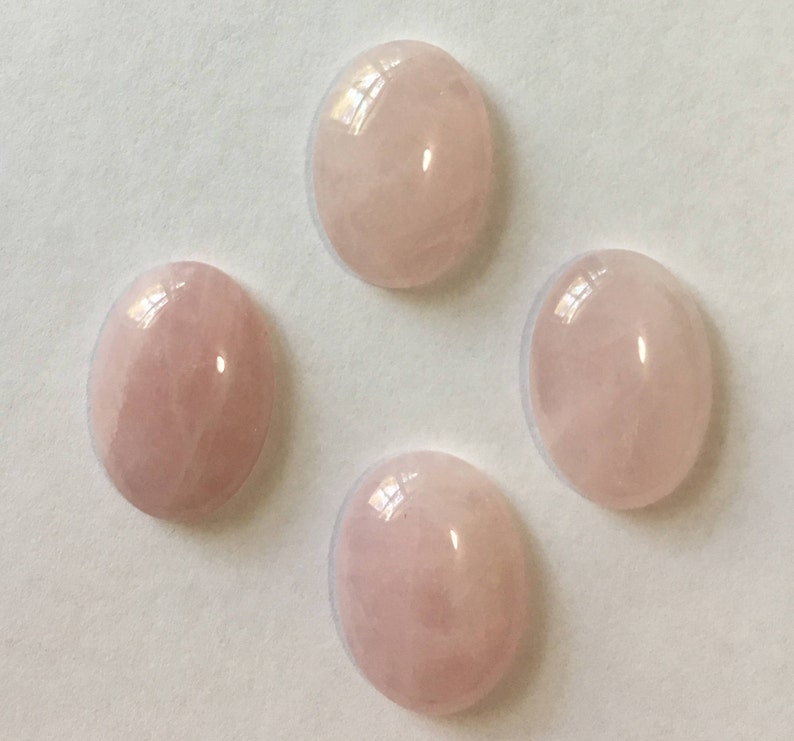 25x18mm Cabochons Rose Gemstone Quartz Oval DIY jewelry Making | Etsy