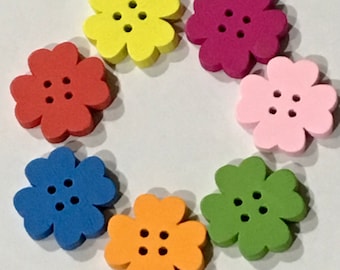 Flower Shape Buttons | Etsy
