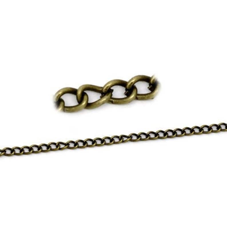 2x3mm Twisted Curb Chains Antique Bronze Finding DIY Jewelry Making ...