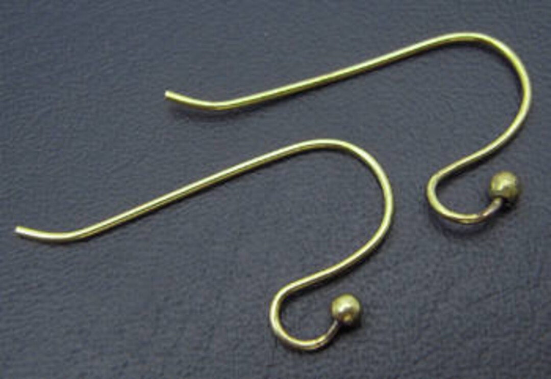 11x22mm Earring Hooks, Bronze Hook Earwire DIY Jewelry Making Supplie ...