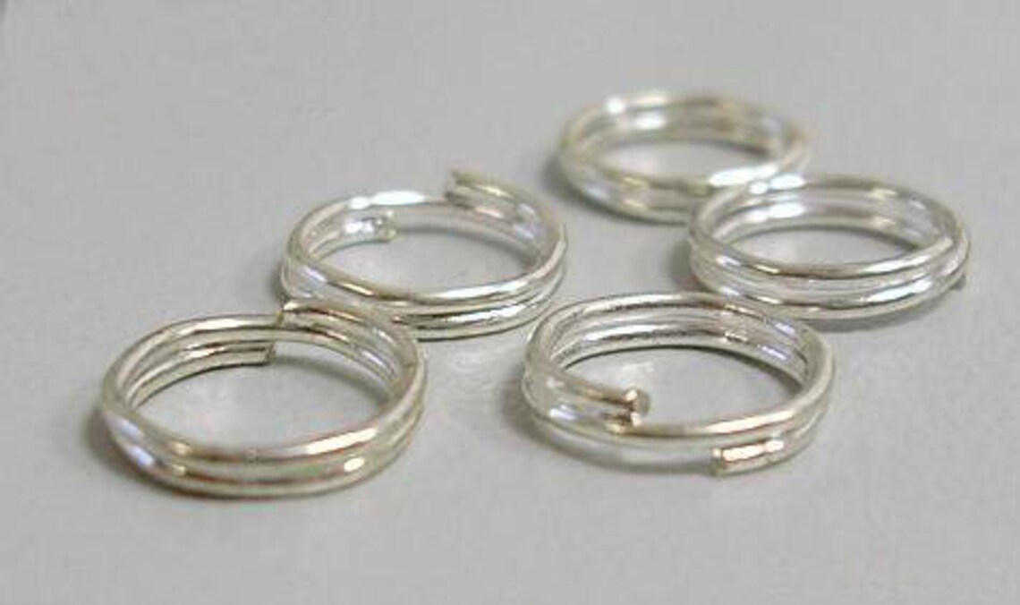 5mm Jump Rings Double Loops Silver DIY Jewelry Making Findings - Etsy