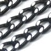 4x5mm Twist Curb Chain Aluminum Black Finding DIY Jewelry Making ...