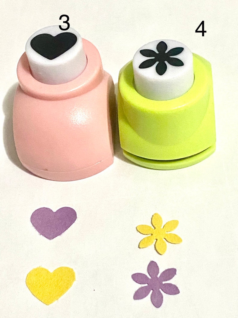 Punch Craft Paper Shapes Big Punches Mixed Colors DIY Craft | Etsy